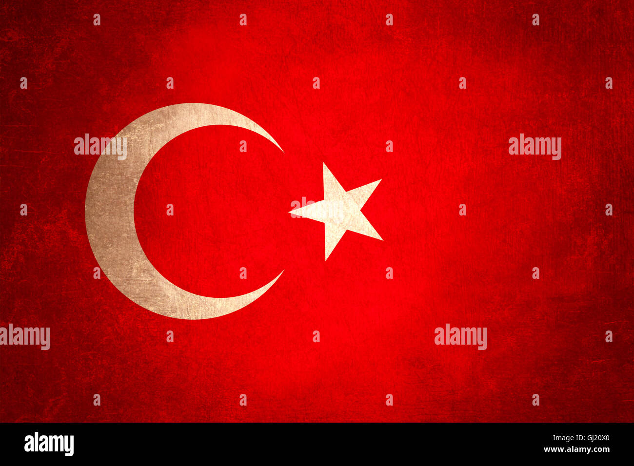 turkish flag with bad condition grunge design background Stock Photo ...