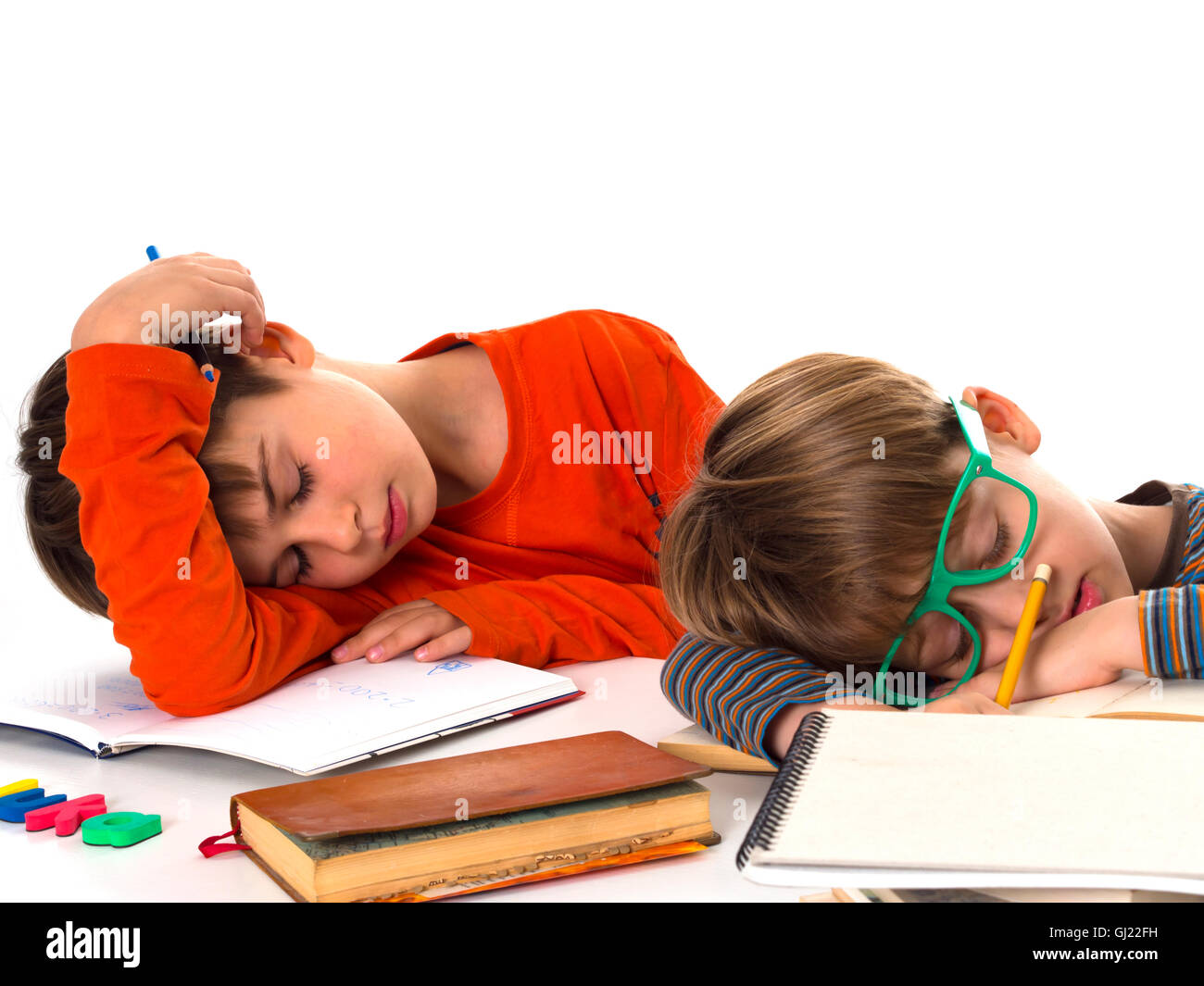 boys learning together Stock Photo - Alamy