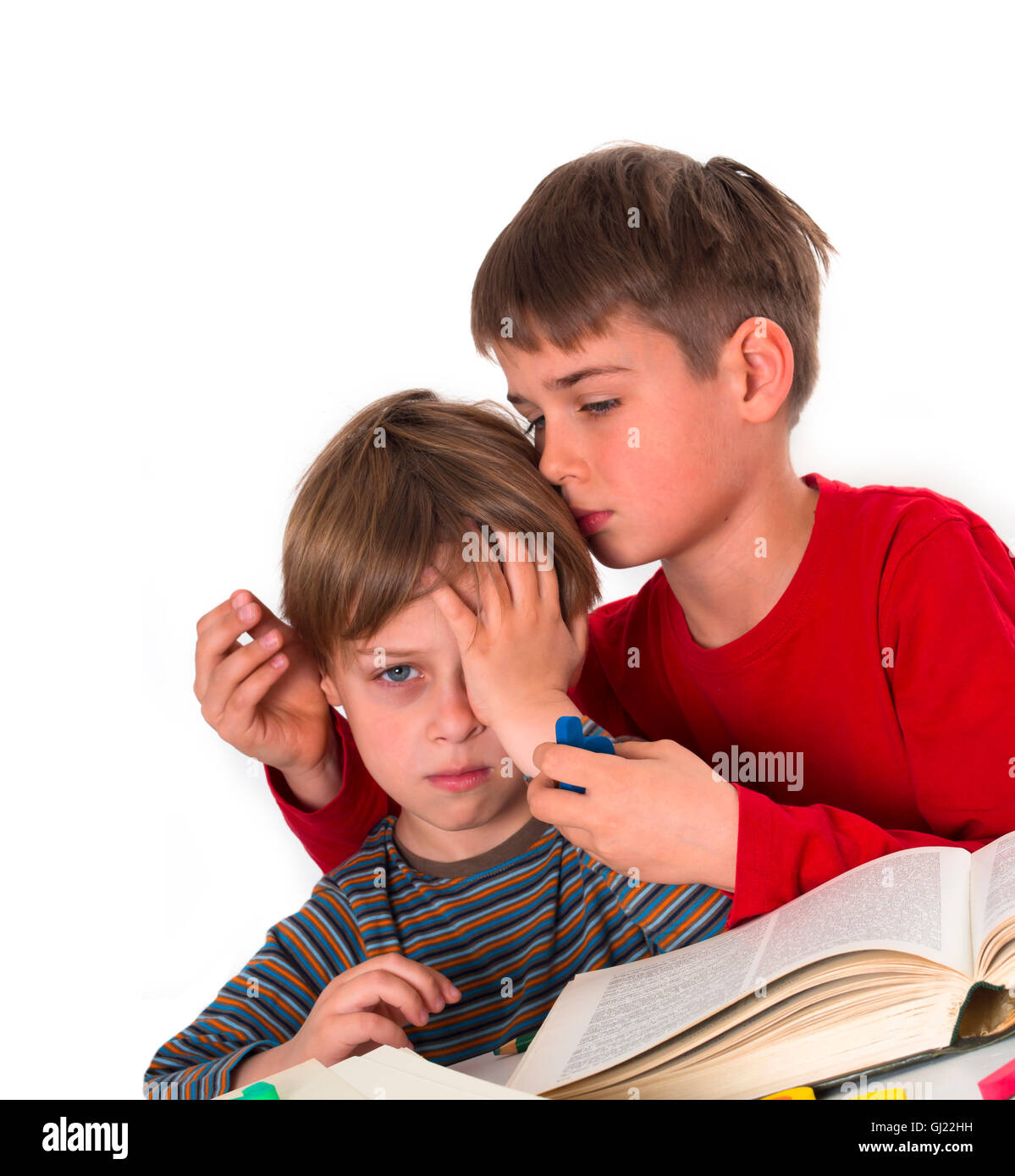boys learning together Stock Photo - Alamy
