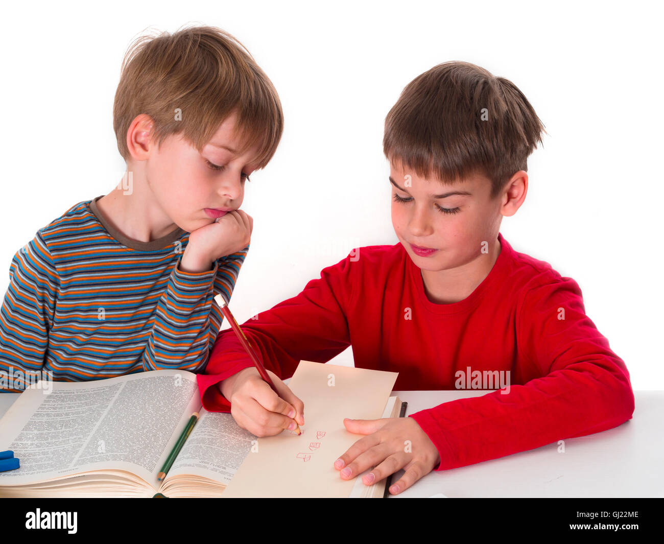 Child learning letters at home hi-res stock photography and images - Alamy