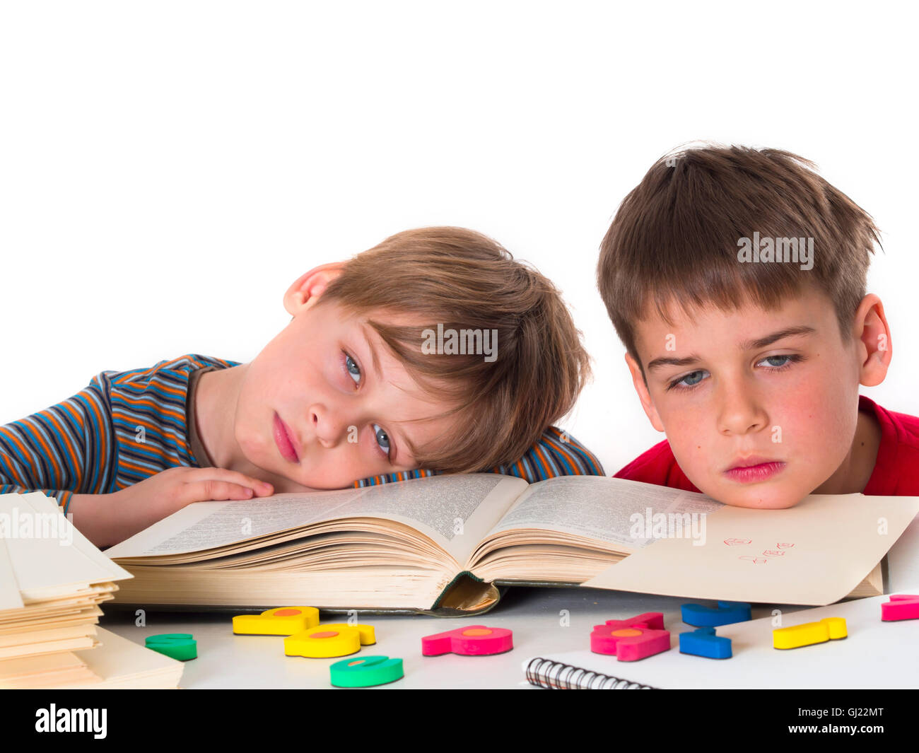 boys learning together Stock Photo - Alamy