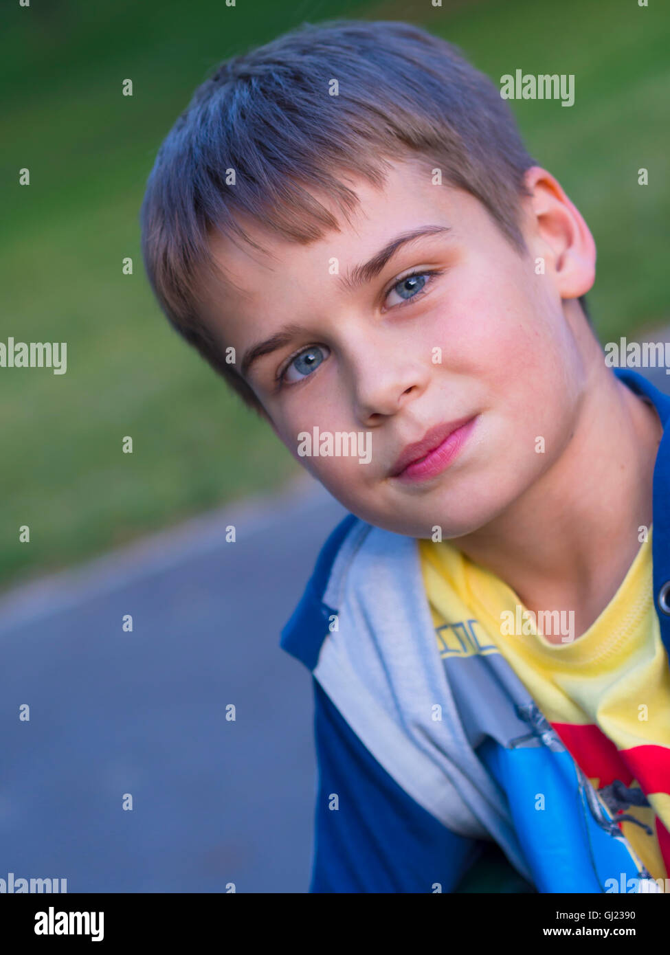 cute boy outdoor Stock Photo - Alamy