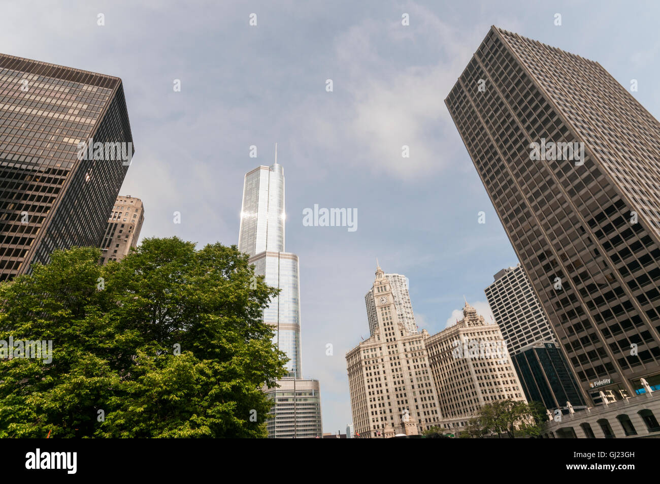 The Trump International Hotel and Tower or Trump Tower in downtown ...