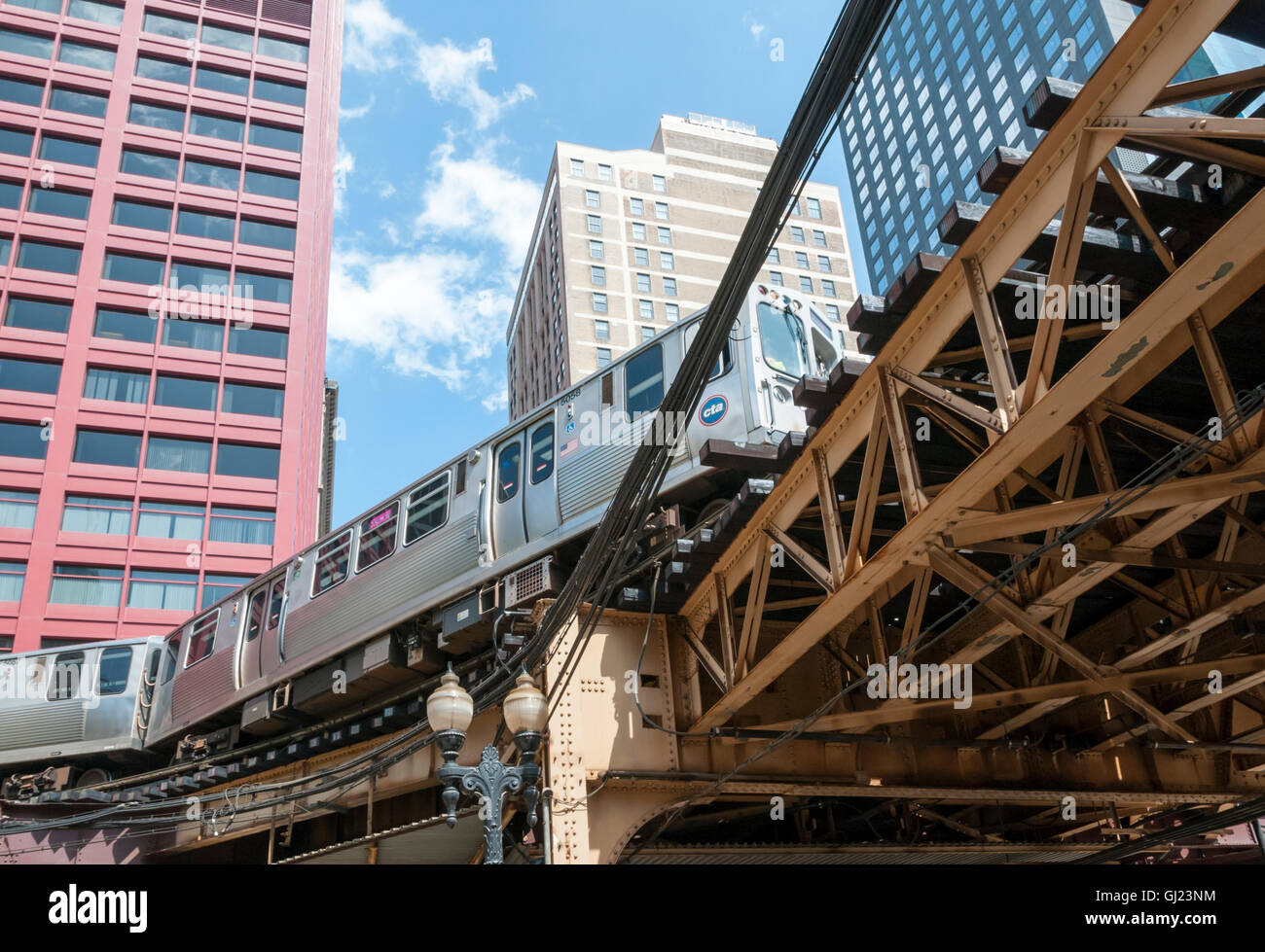 Chicago l train hi-res stock photography and images - Alamy