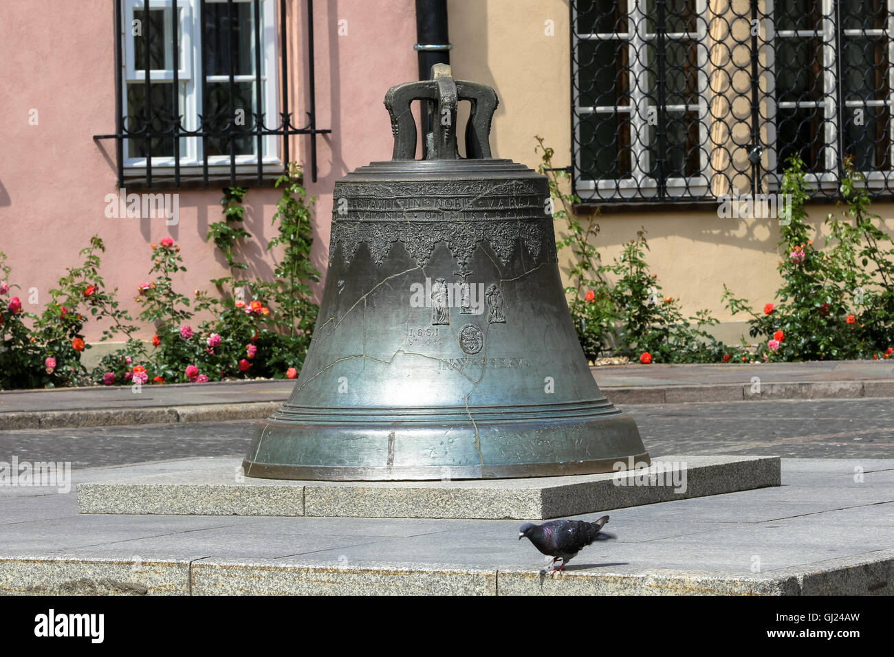 Ornamental bell in the street of Warsaw's Old Town Stock Photo - Alamy