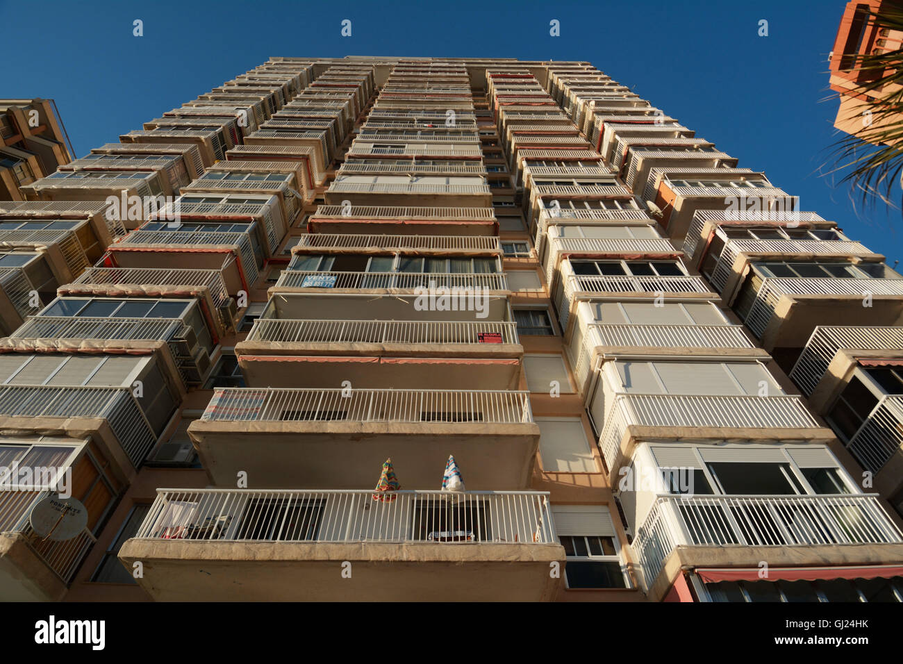 Spain, high-rise buildings in downtown Benidorm Stock Photo - Alamy