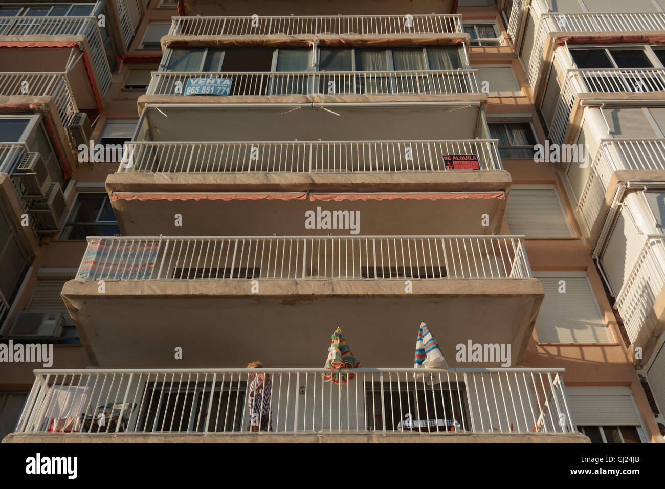 Spain, high-rise buildings in downtown Benidorm Stock Photo - Alamy