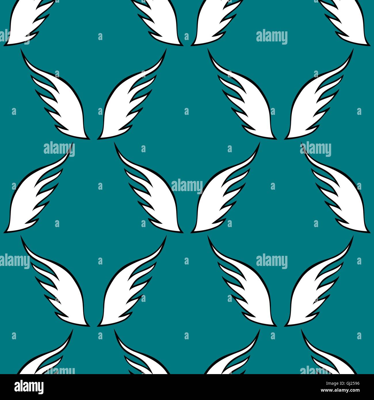 Angel white wings sketch pattern Stock Vector Image & Art - Alamy