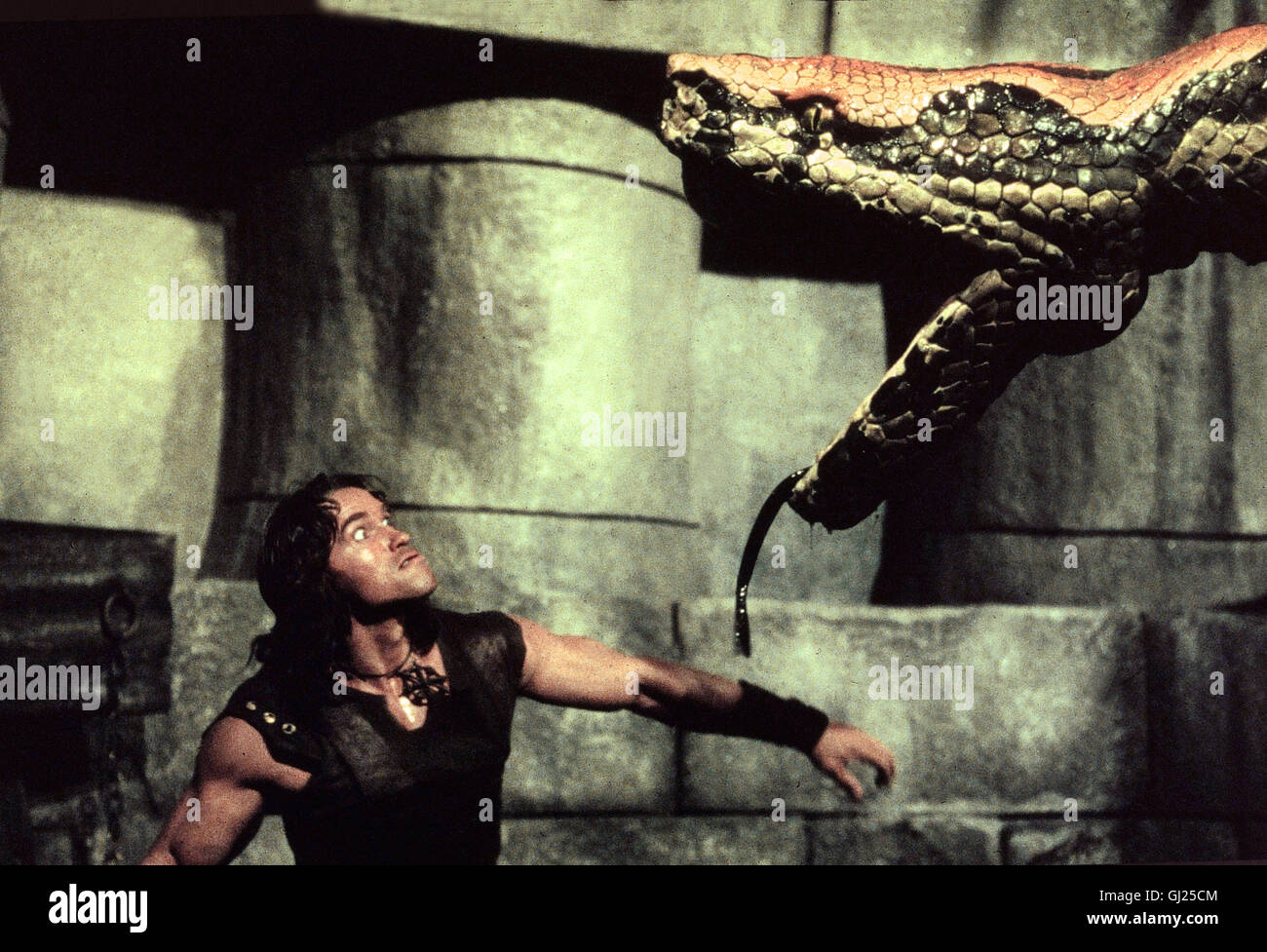 CONAN - DER BARBAR- Conan (ARNOLD SCHWARZENEGGER), der Barbar, erweist ...