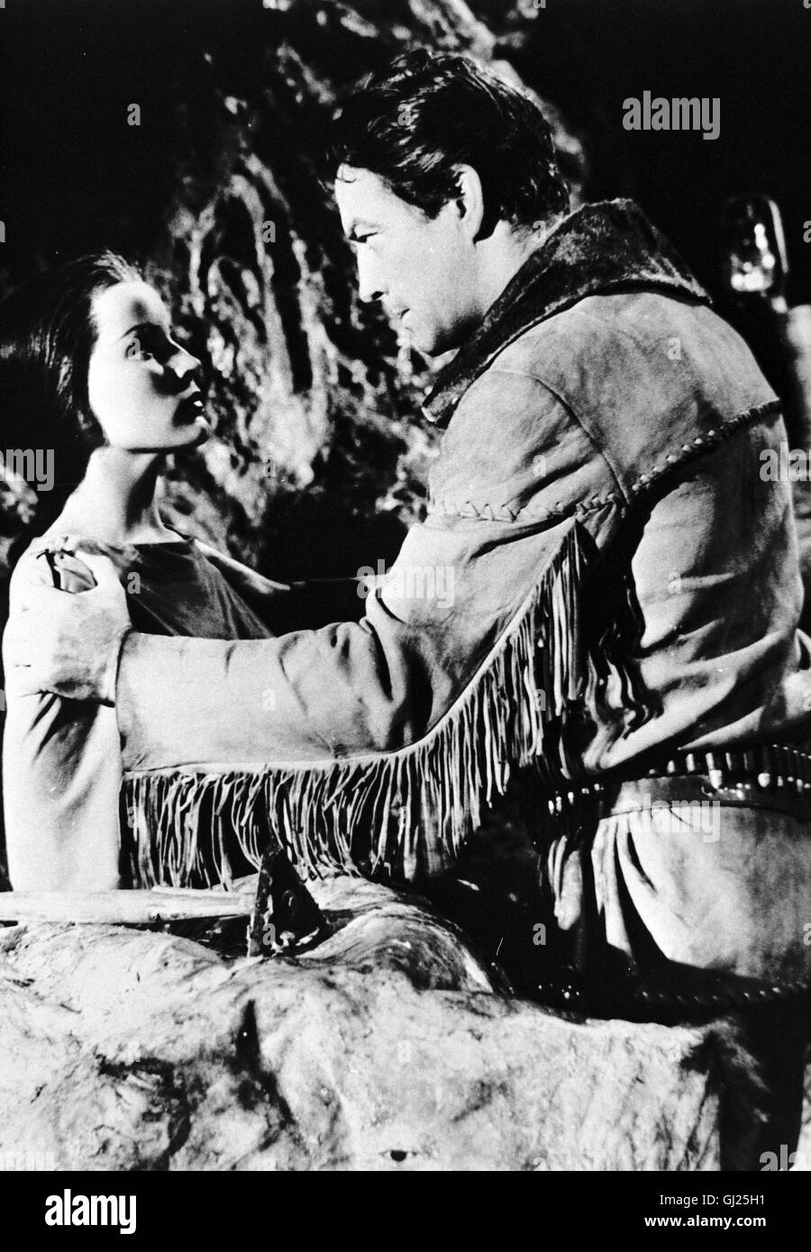 Debra paget the last hunt Black and White Stock Photos & Images - Alamy