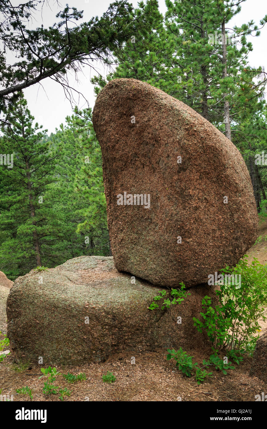 Rocks and trees from the top of Mt. Herman in Colorado Stock Photo - Alamy