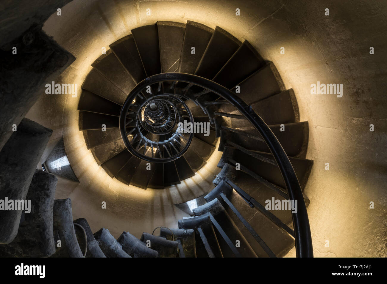 stairway in a old monument Stock Photo - Alamy