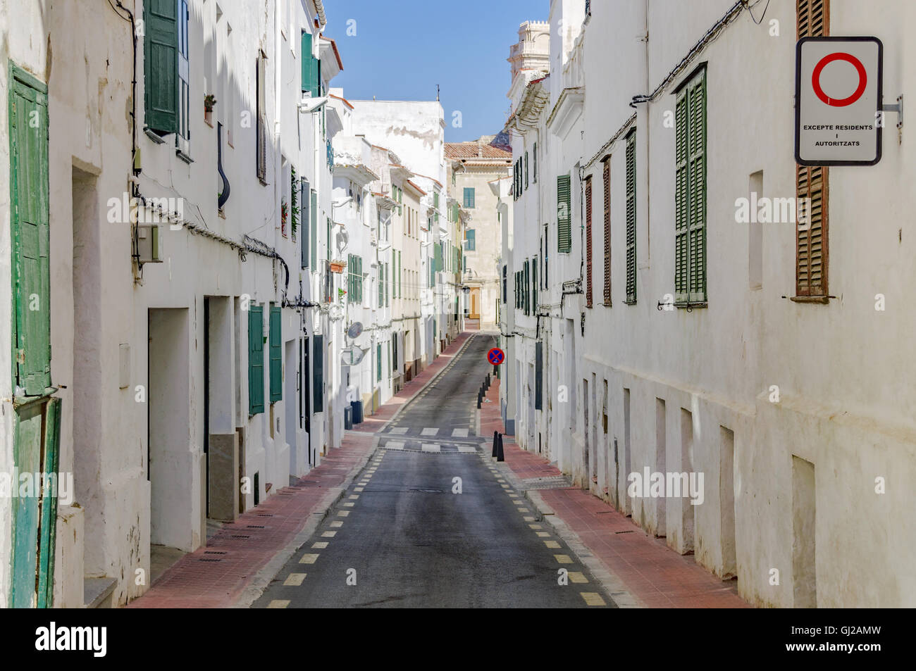 Street in old town mahon hi-res stock photography and images - Alamy