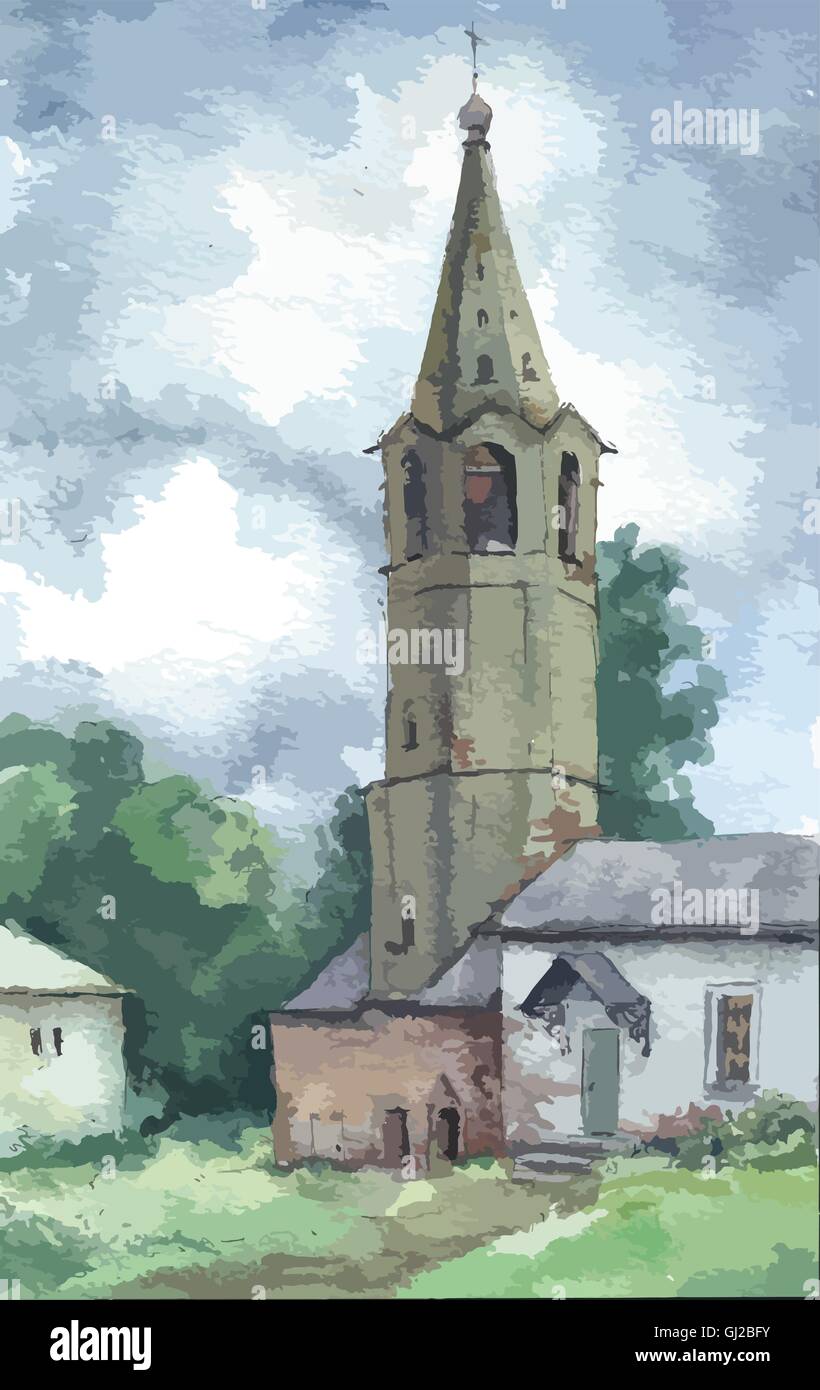 Old town area in Stock Vector Images - Alamy