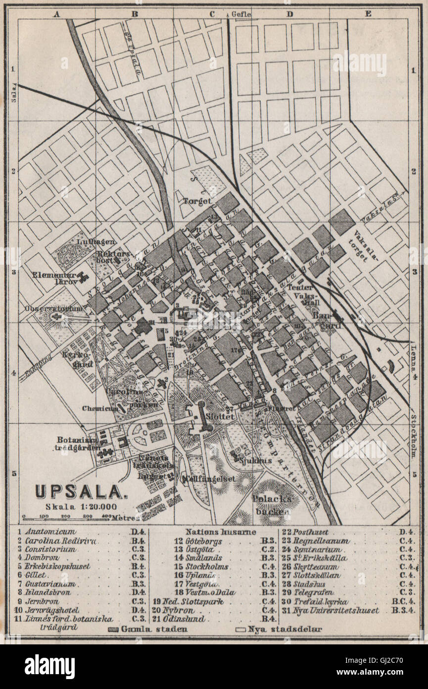 Map of upsala hi-res stock photography and images - Alamy