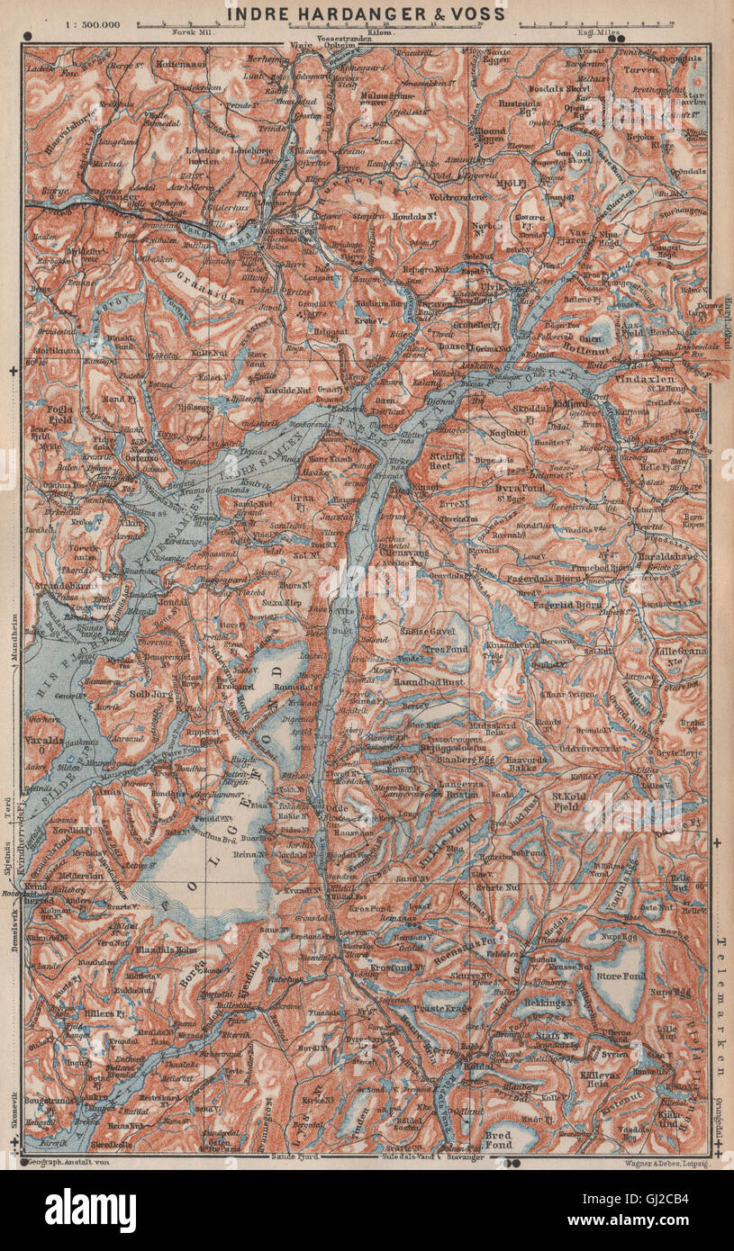 Hardangerfjord Map