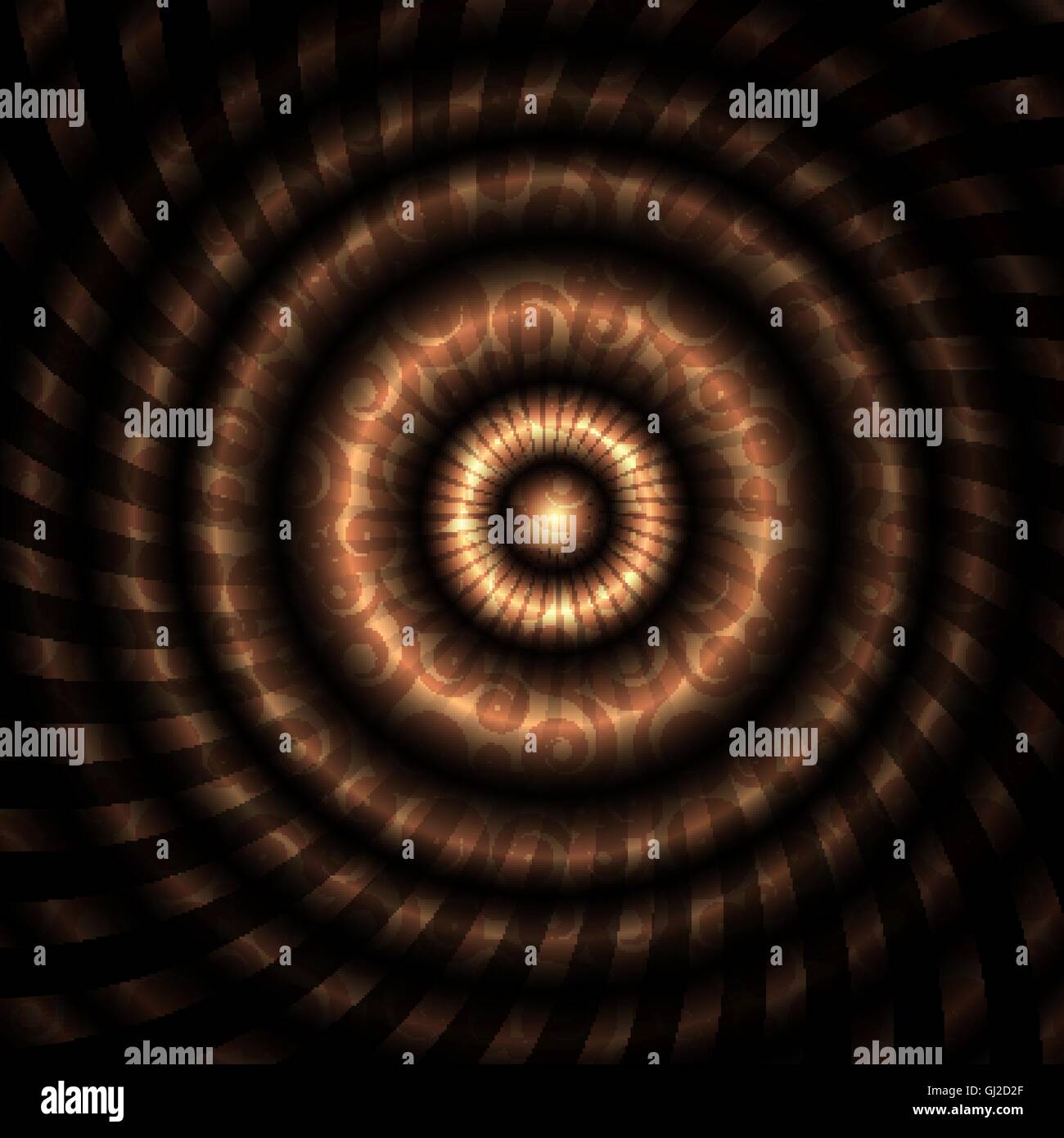 Vector Illustration of Beautiful Abstract Hypnotic Background Stock ...