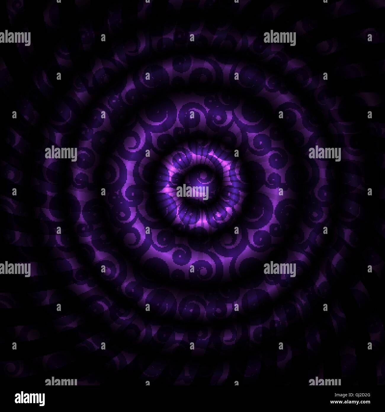 Vector Illustration of Beautiful Abstract Hypnotic Background Stock ...