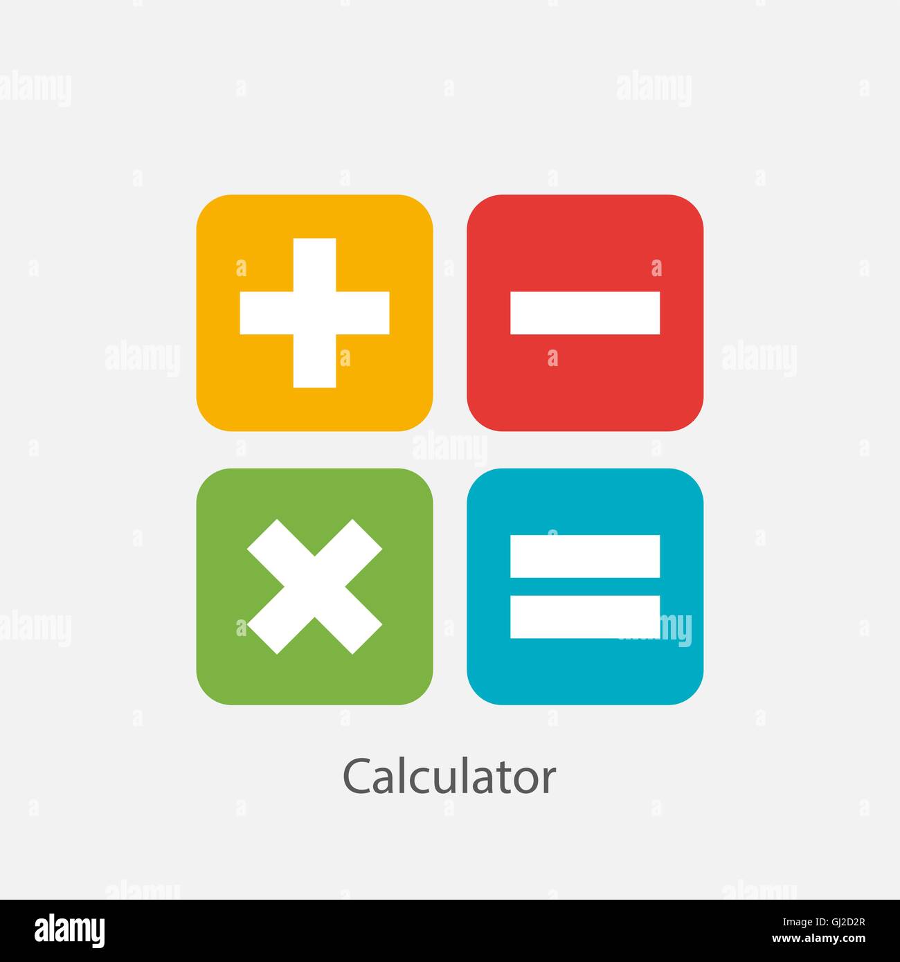 Calculator Sign Symbol Icon Vector Illustration Stock Vector Image ...