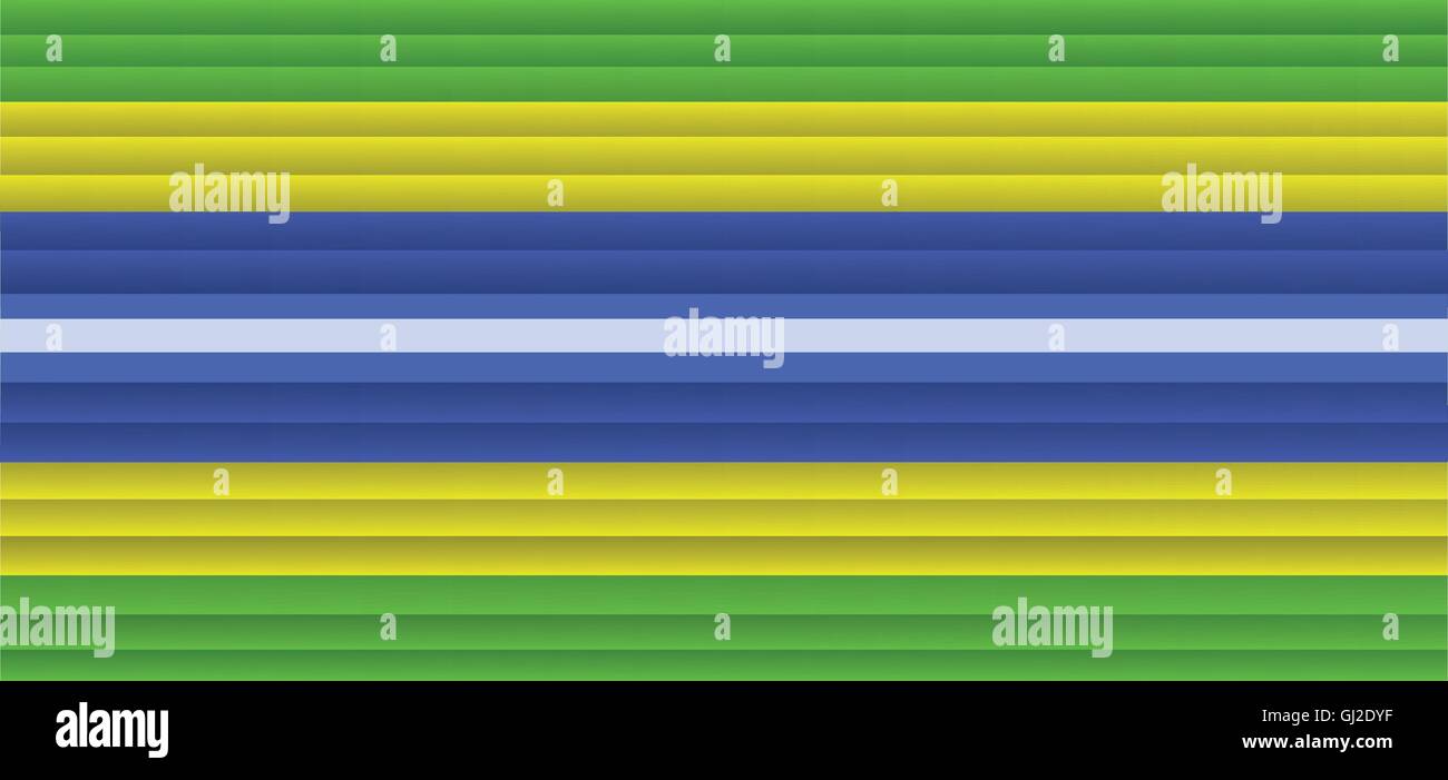 Brazil flag in horizontal lines style. Digital vector image Stock ...