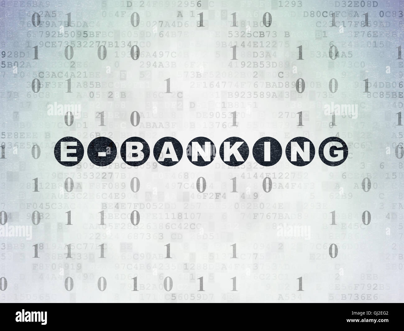 Business concept: E-Banking on Digital Data Paper background Stock ...