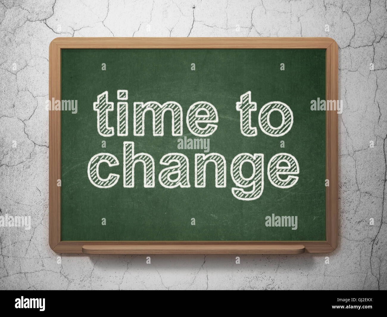 Time concept: Time to Change on chalkboard background Stock Photo - Alamy