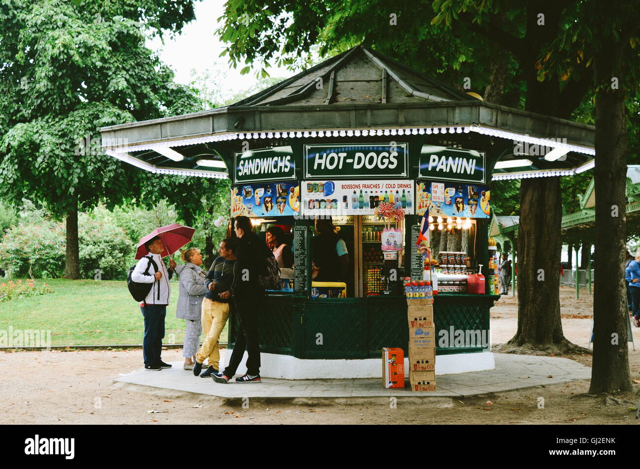 Hot Dog Stand Stock Photo - Alamy
