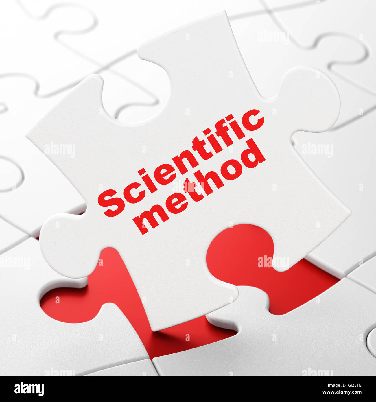 Science concept: Scientific Method on puzzle background Stock Photo - Alamy