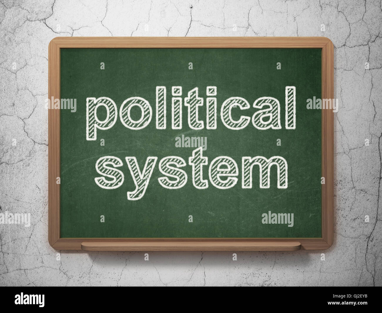 Politics concept: Political System on chalkboard background Stock Photo ...