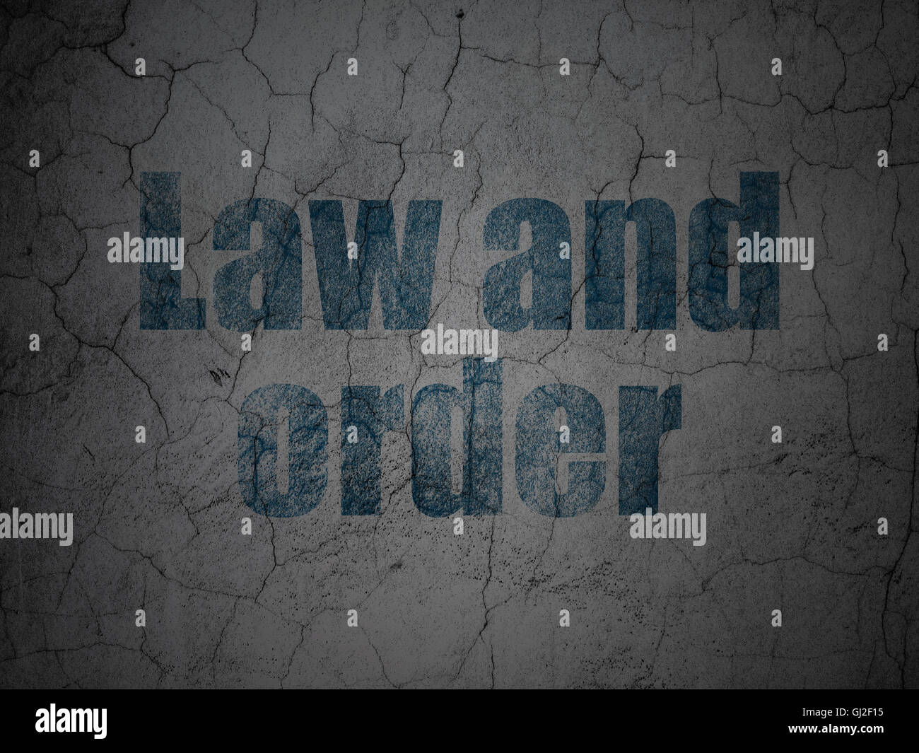 Law concept: Law And Order on grunge wall background Stock Photo - Alamy
