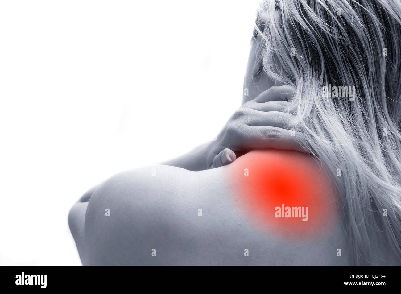Neck pain woman hi-res stock photography and images - Alamy