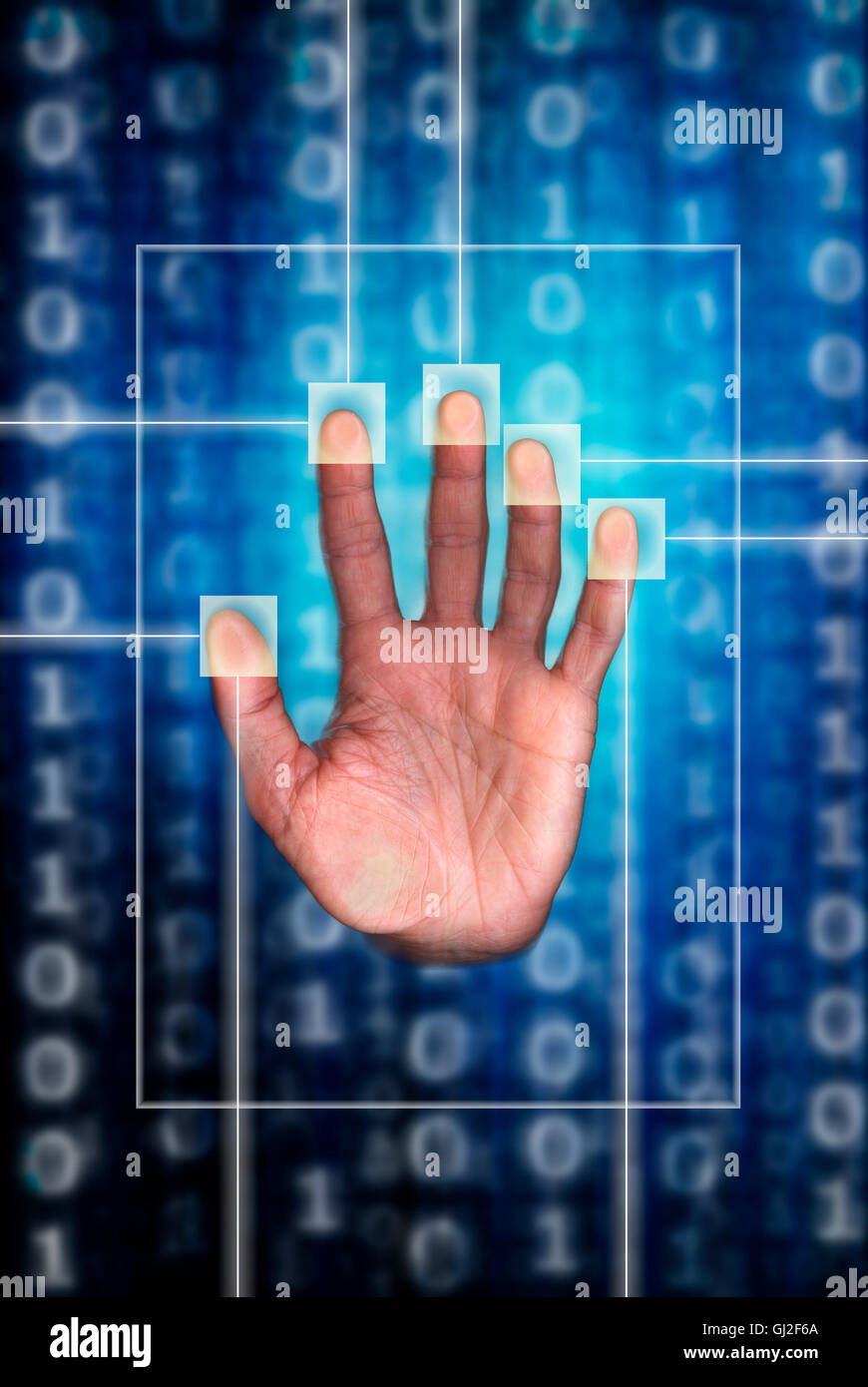 secure identity scan concept Stock Photo - Alamy