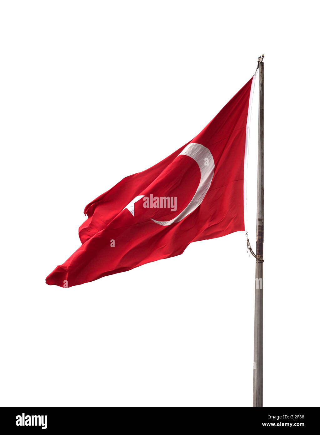 Waving turkish flag hi-res stock photography and images - Alamy
