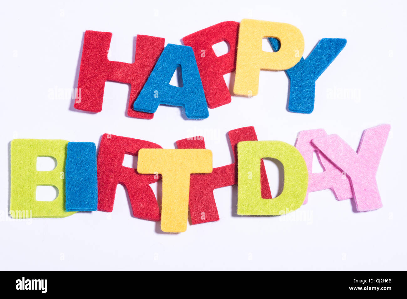 Colorful happy birthday card hi-res stock photography and images - Alamy