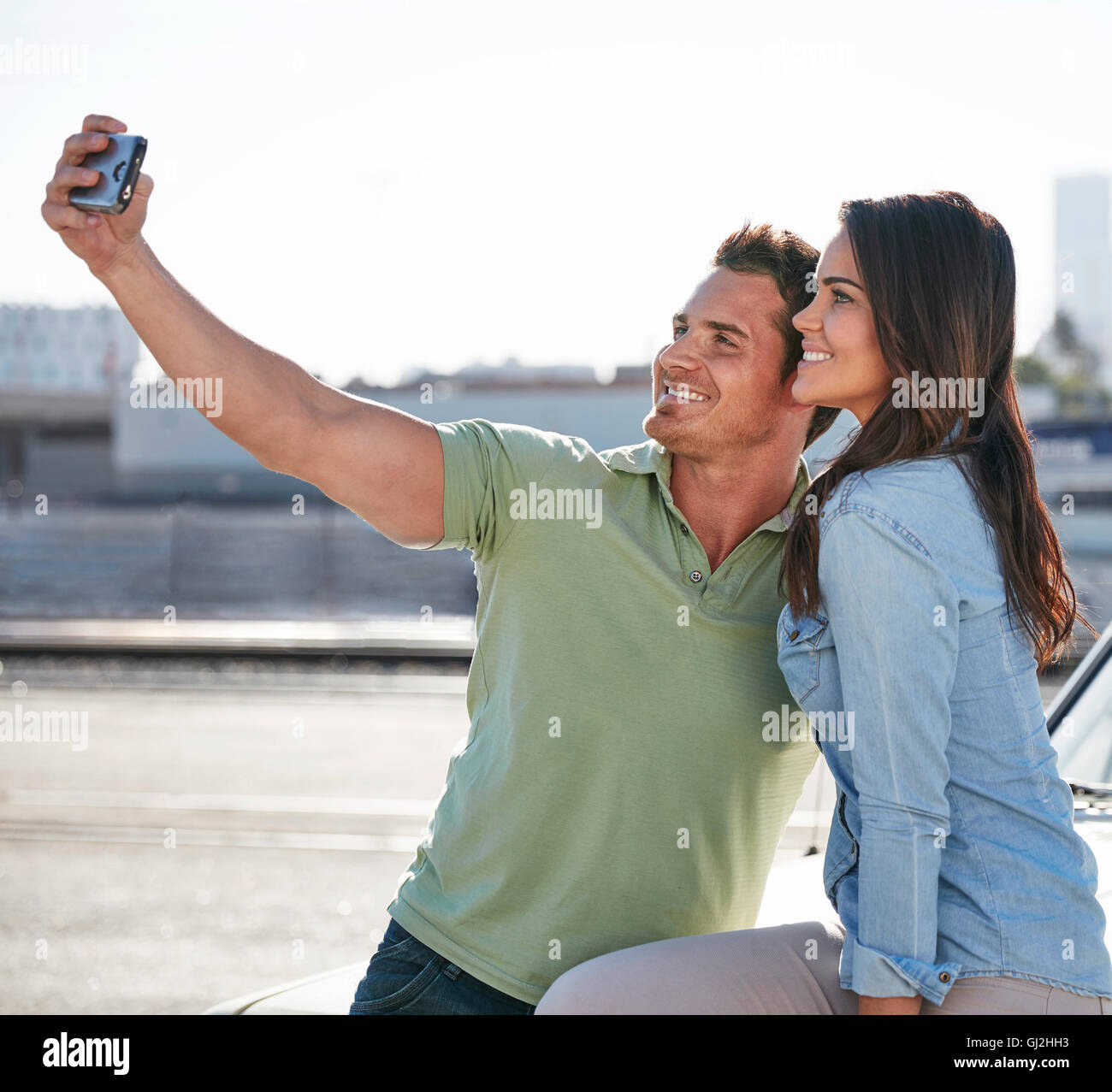 Couple selfie river hi-res stock photography and images - Alamy