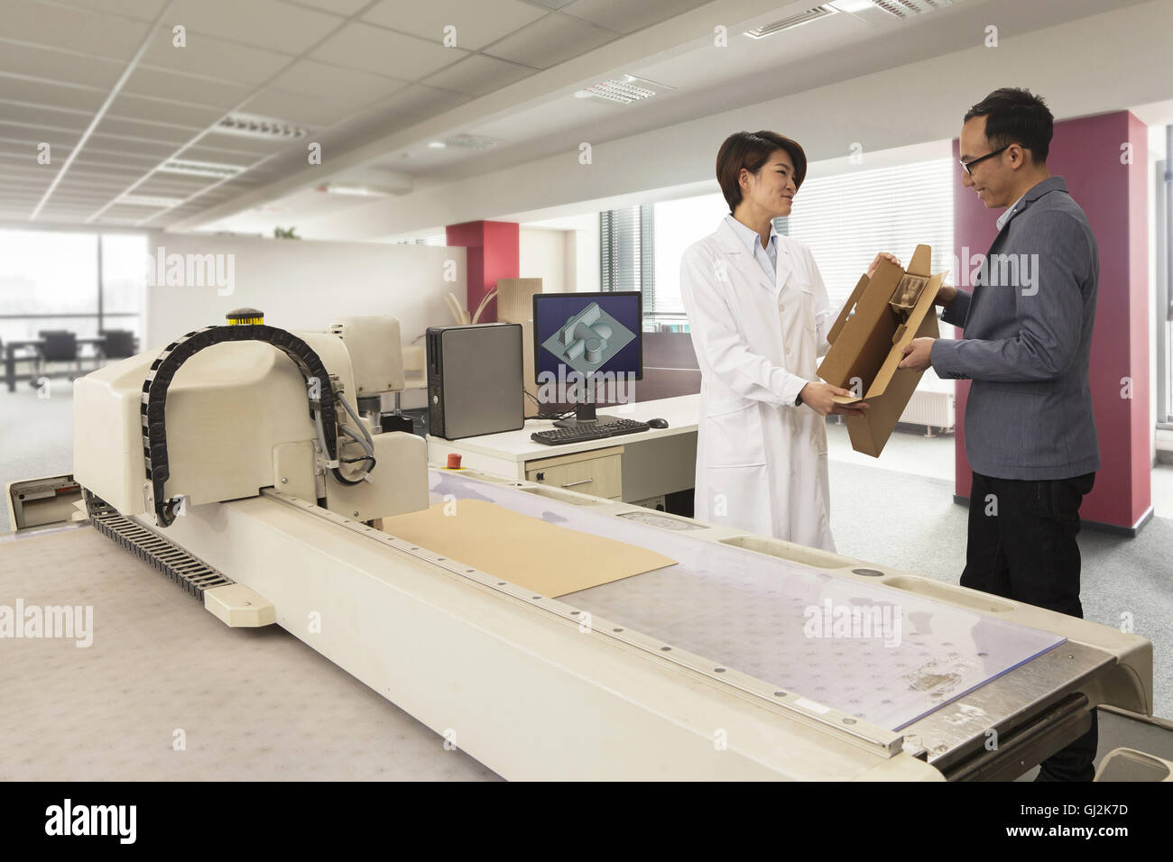 Cardboard box factory hi-res stock photography and images - Alamy