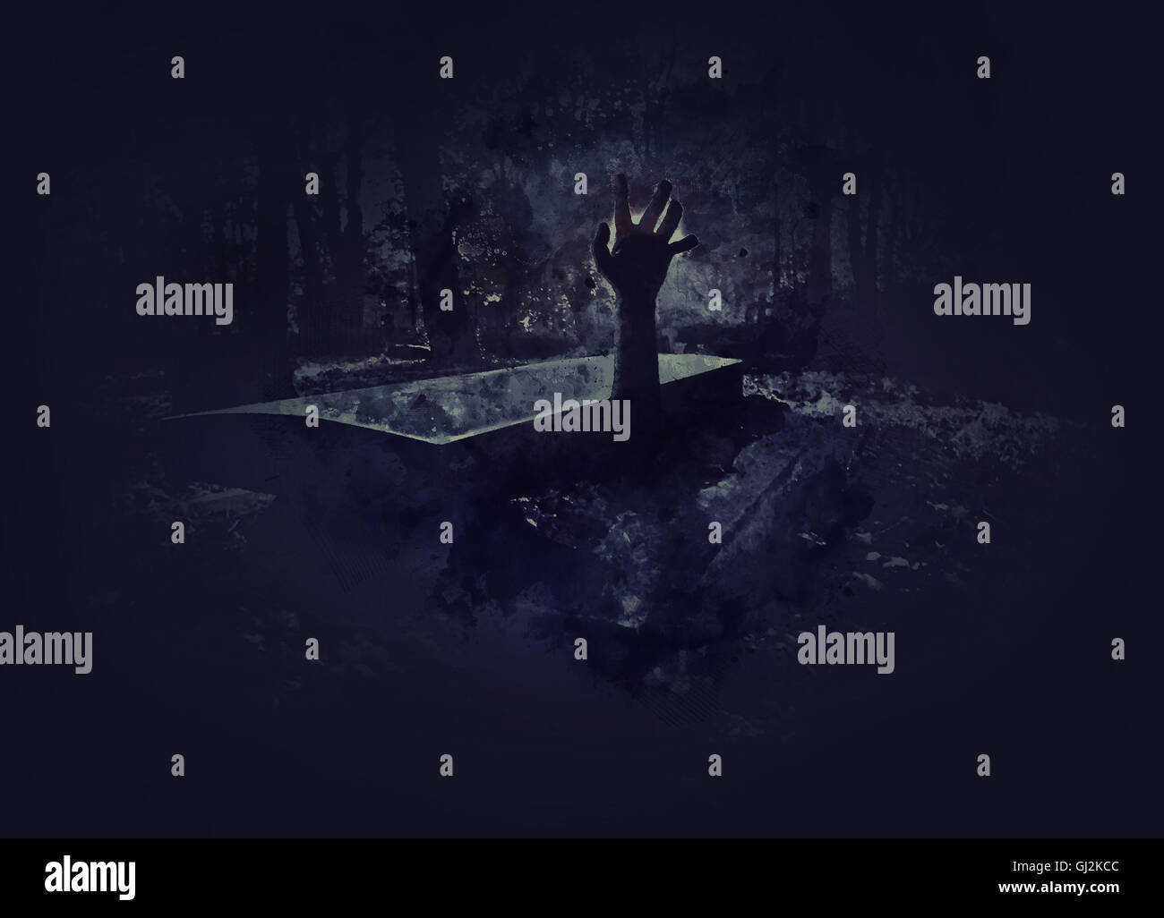 Zombie rising out from ground hi-res stock photography and images - Alamy