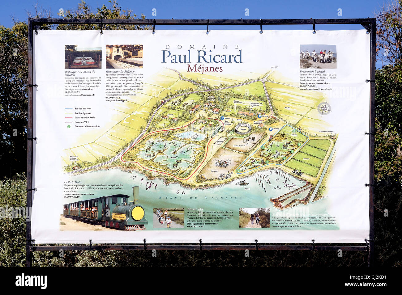 On the field Mejanes, tourism and natural place of the Camargue, the ...