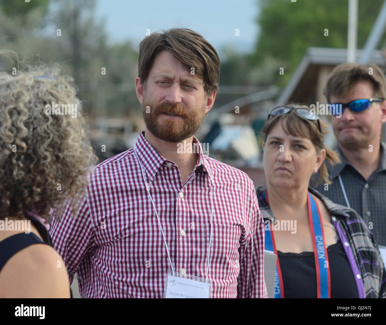 Former Boulder City Council Member Andrew Shoemaker during a tour of ...