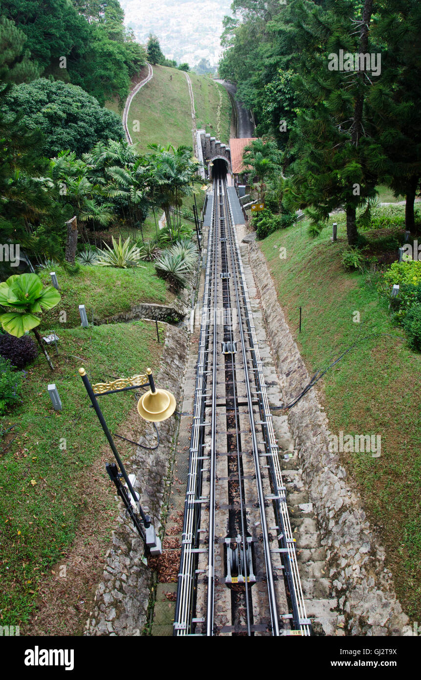 Penang hill cable car penang hi-res stock photography and images - Alamy