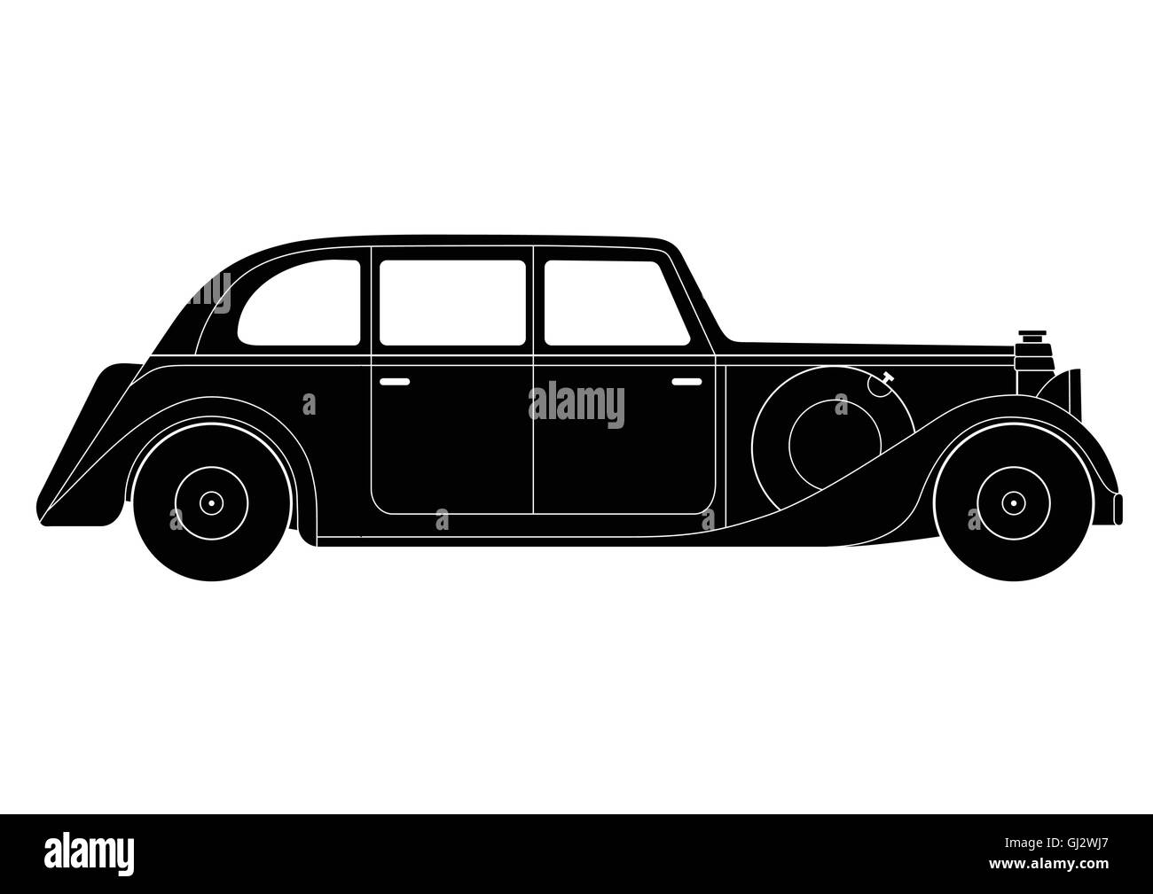 Car auto vintage style Cut Out Stock Images & Pictures - Alamy