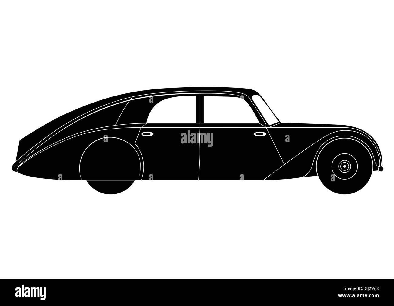 Historic car model Stock Vector Images - Alamy