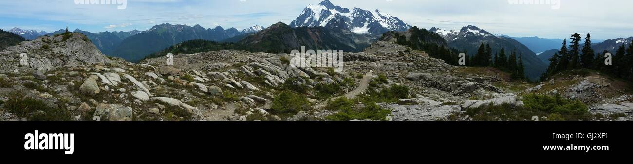 Mt.Baker panoramic view Stock Photo - Alamy