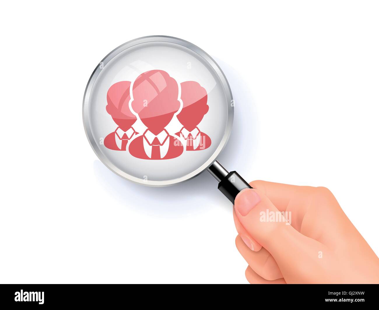 Glass presentation people in Stock Vector Images - Alamy