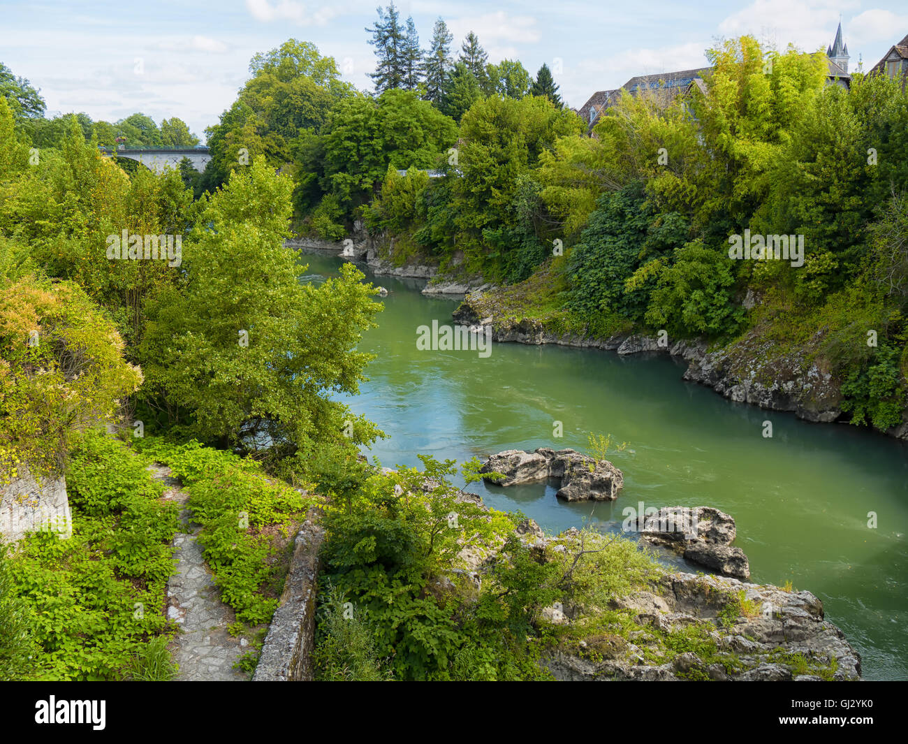 river of Pau in the french pyrenees Stock Photo - Alamy