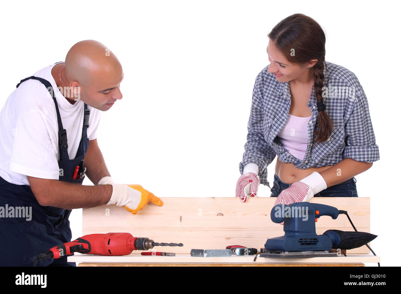 construction workers at work Stock Photo - Alamy