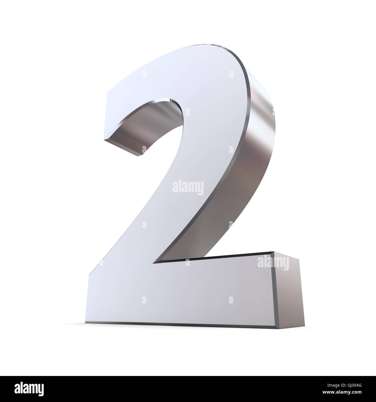 Shiny Number 2 Stock Photo - Alamy