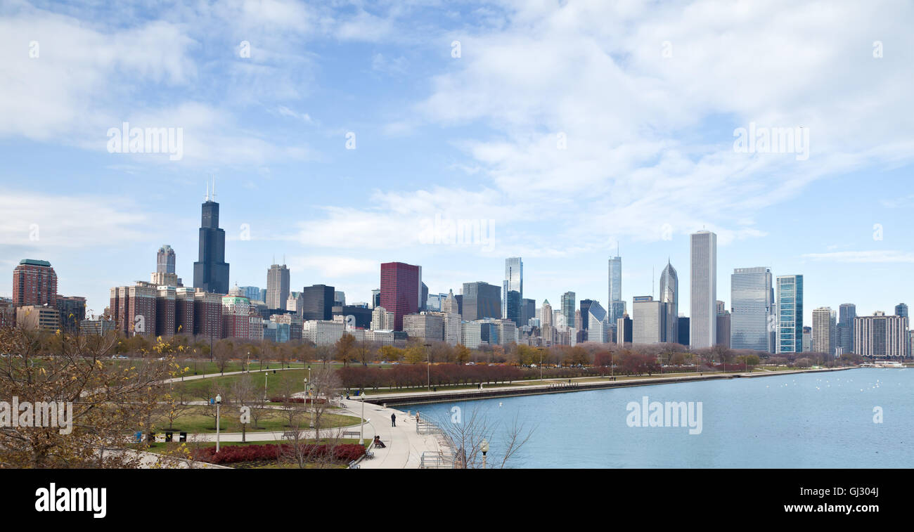 The Chicago Skyline Stock Photo - Alamy