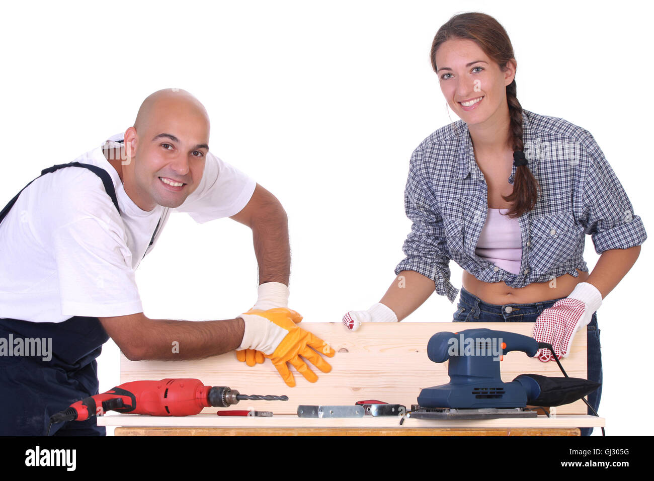 construction workers at work Stock Photo - Alamy