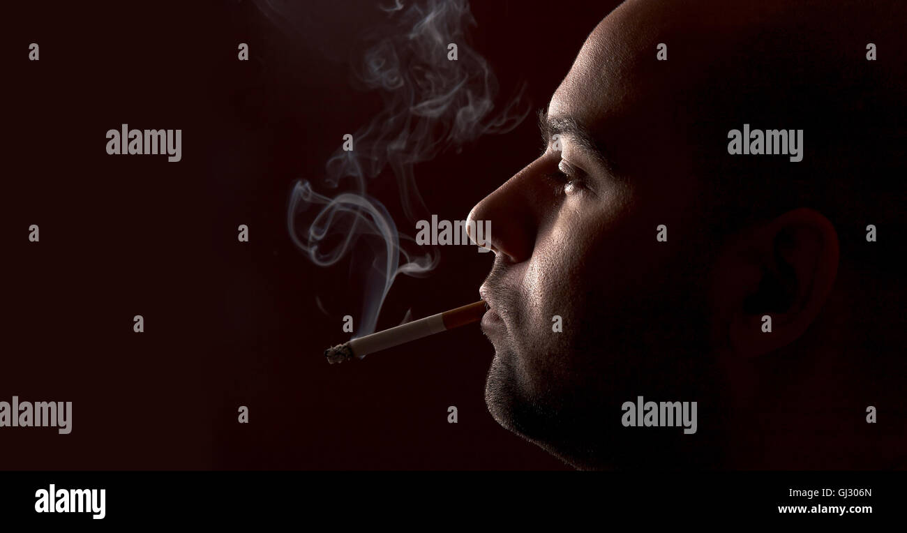 Cigar male masculine face hi-res stock photography and images - Alamy